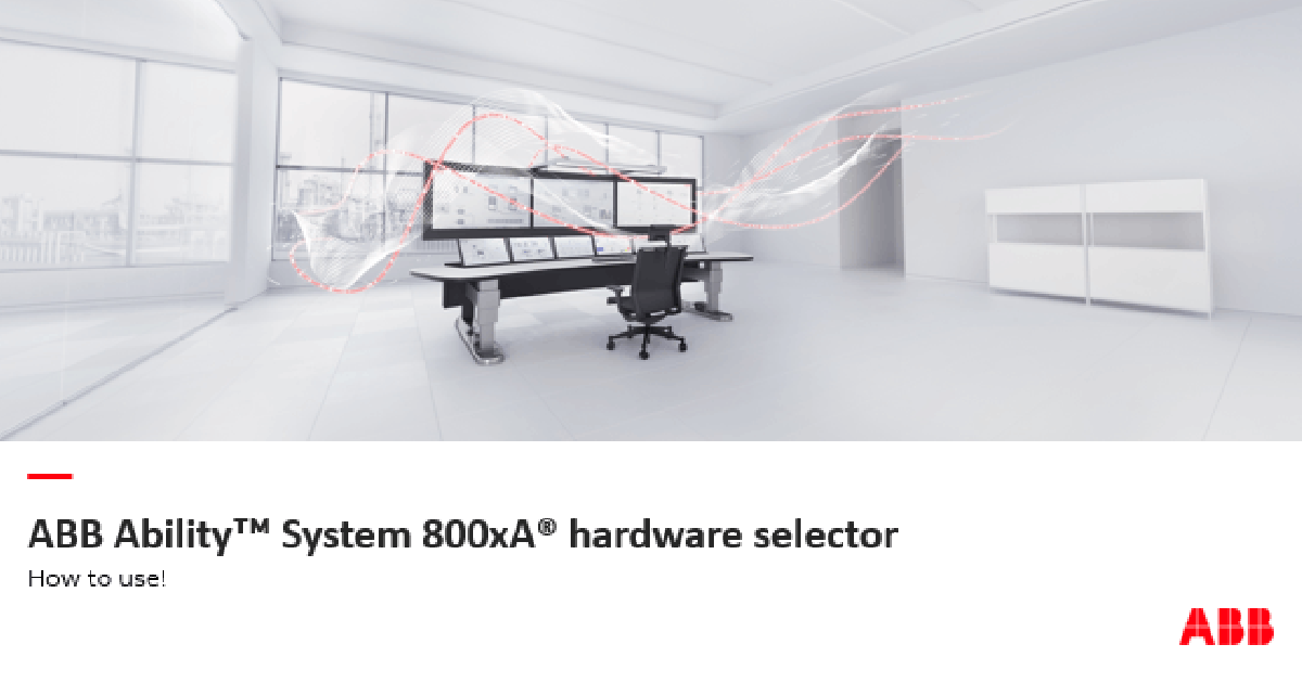 Control Systems Hardware Selector - ABB Distributed Control Systems ...