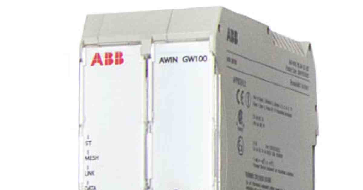 AWIN GW100 WirelessHART Gateway - ABB WirelessHART Industrial Networks ...